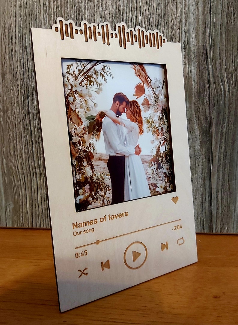 Photo Frame in Music Player Style, Laser File for 3mm&4mm Material, Svg ...