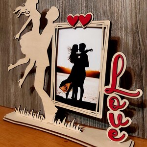 Love, Photo Frame Digital File, Valentine's Day Photo Frame Dxf, Svg ...