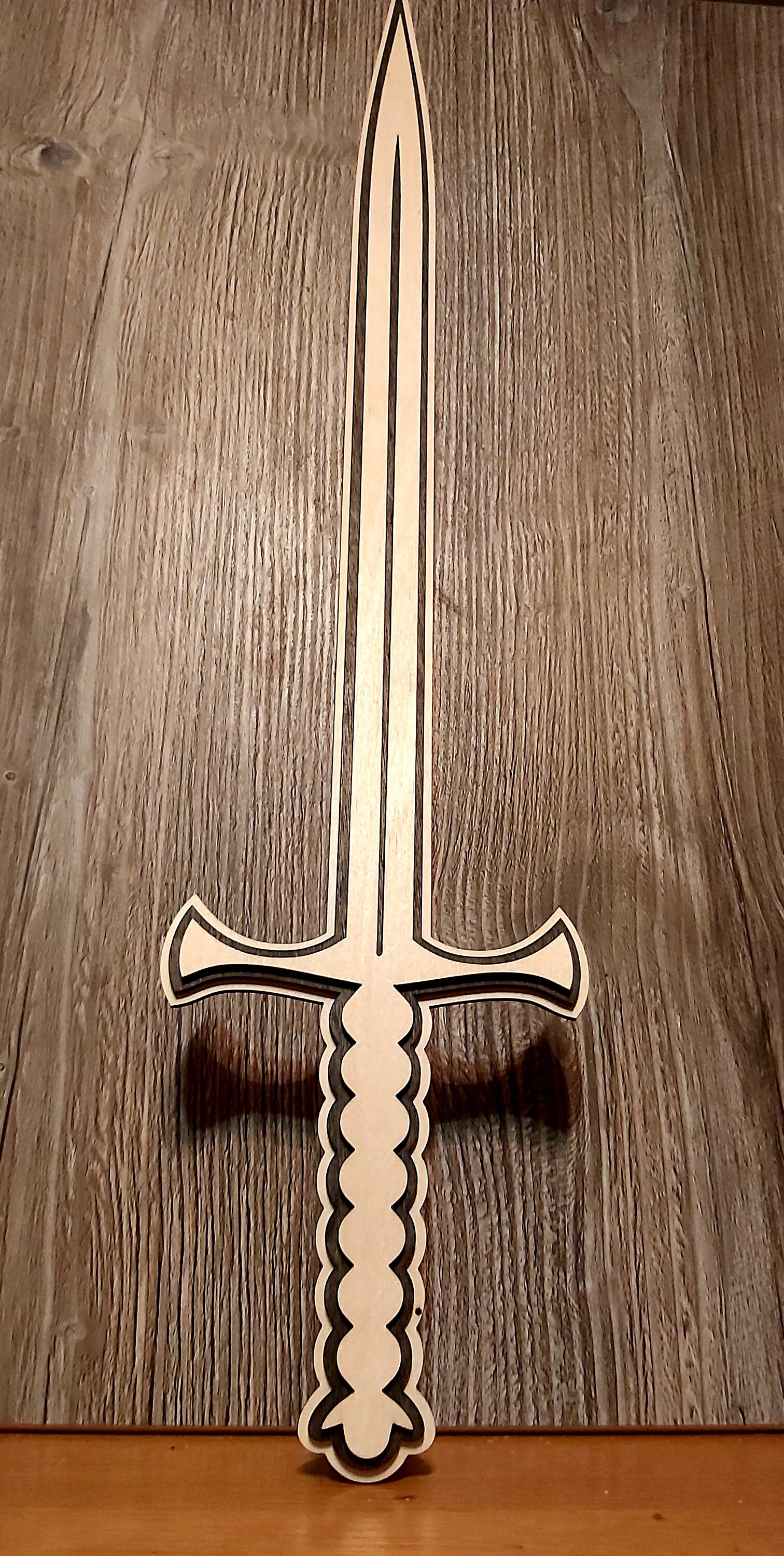 Simple Sword, 5 Layers, Laser Ready File, Svg Dxf Cdr Pdf - Etsy