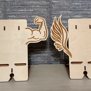 Phone Holder, 4 Variant, Svg Cdr Dxf Pdf, 3mm&4mm Material, Fun Phone ...