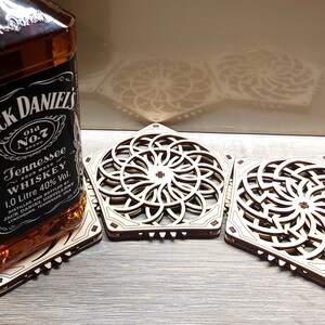 Mechanical, Cup and Glass Coaster, Laser File 3mm & 4mm, Svg Cdr Dxf ...