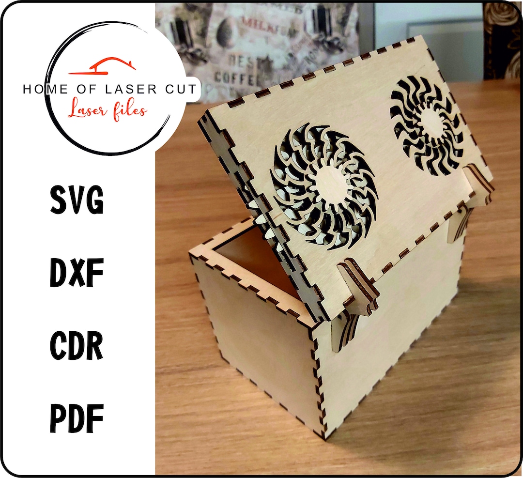 Kinetic Box, Gear Box, Laser File Svg Cdr Pdf Dxf, 3mm Material. - Etsy