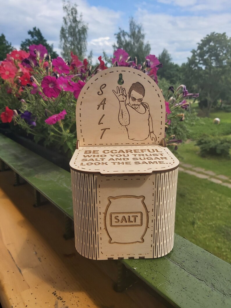 Salt Box Laser Cutting File Cdr Svg Dxf. - Etsy