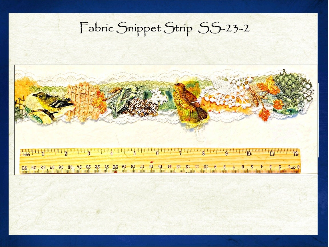 Snippet Roll FABRIC Vintage Inspiration Snippets Bellyband - Etsy