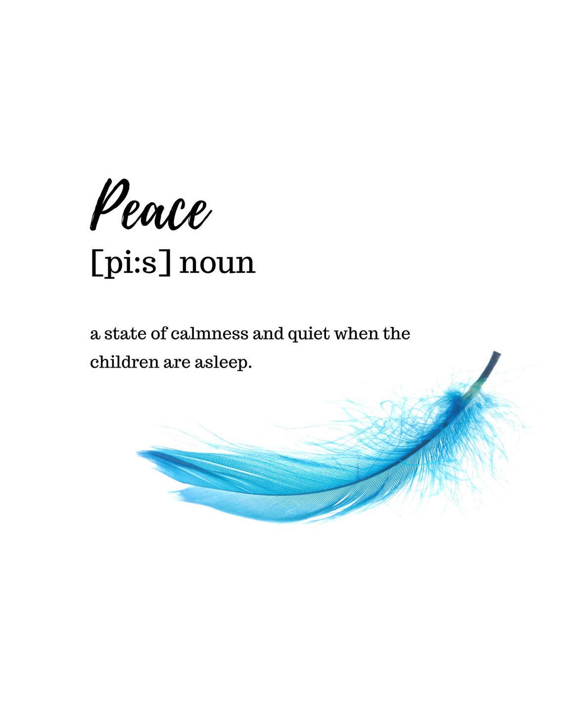 Peace Definition Set of 2,definition Prints, Wall Art Prints, Quote ...