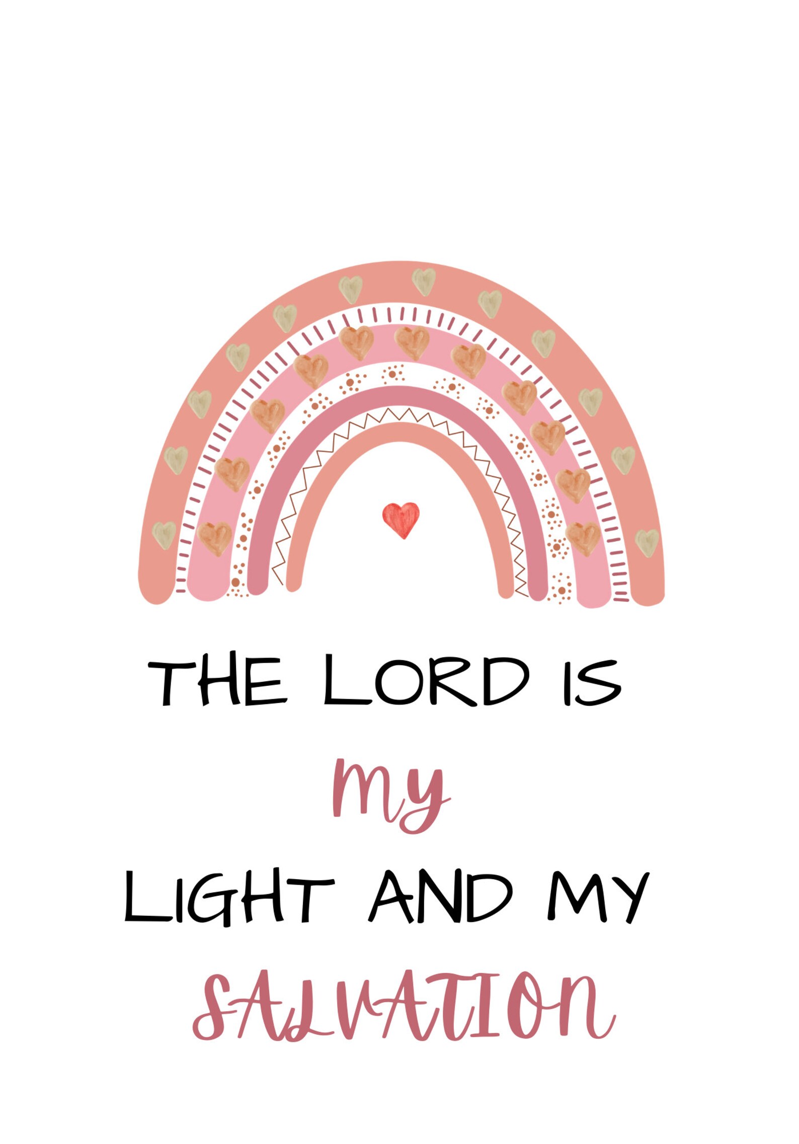 Rainbow Scripture Nursery Print, Nursery Wall Art, Set of 3 Prints ...