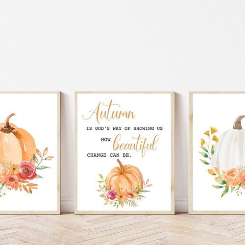 Fall Wall Art Prints Set of 12 Printable Fall Wall Art - Etsy