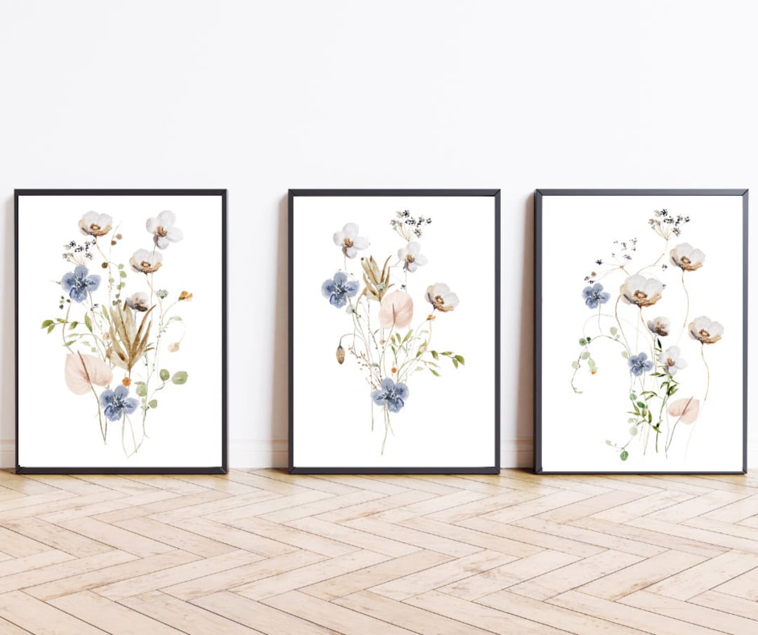 Wildflower Art Botanical Printable Floral Wall Art Wildflower ...