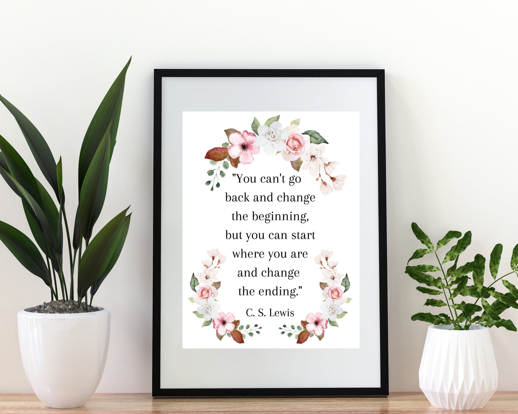 C S Lewis Quote Print C S Lewis Poster Positive Gift You Can | Etsy