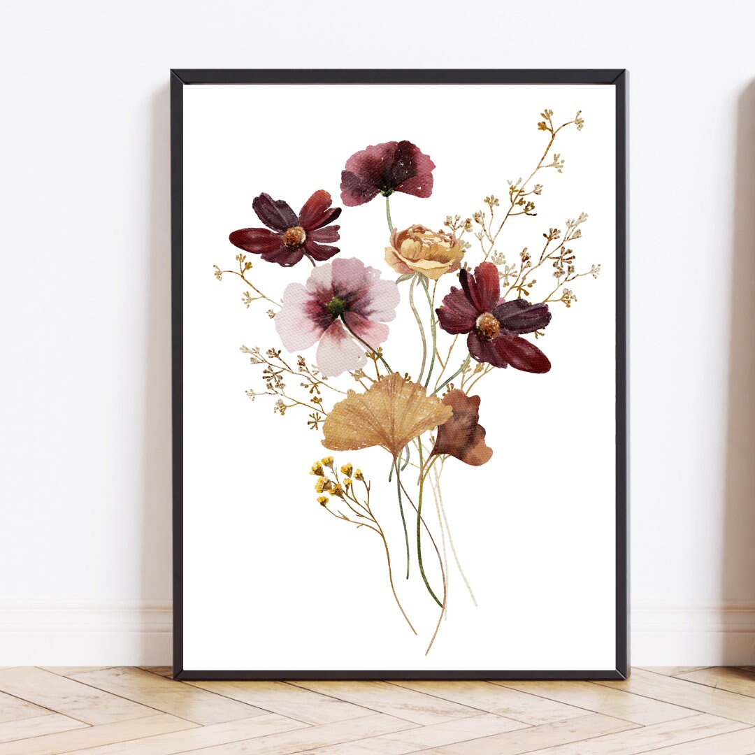 Wildflower Print Wildflower Printable Wall Art Wildflower Home Decor ...