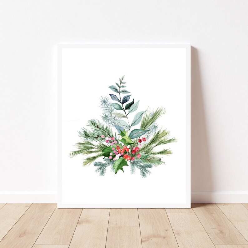 Christmas Printable Art Christmas Prints Set of 3 Holiday Decor ...