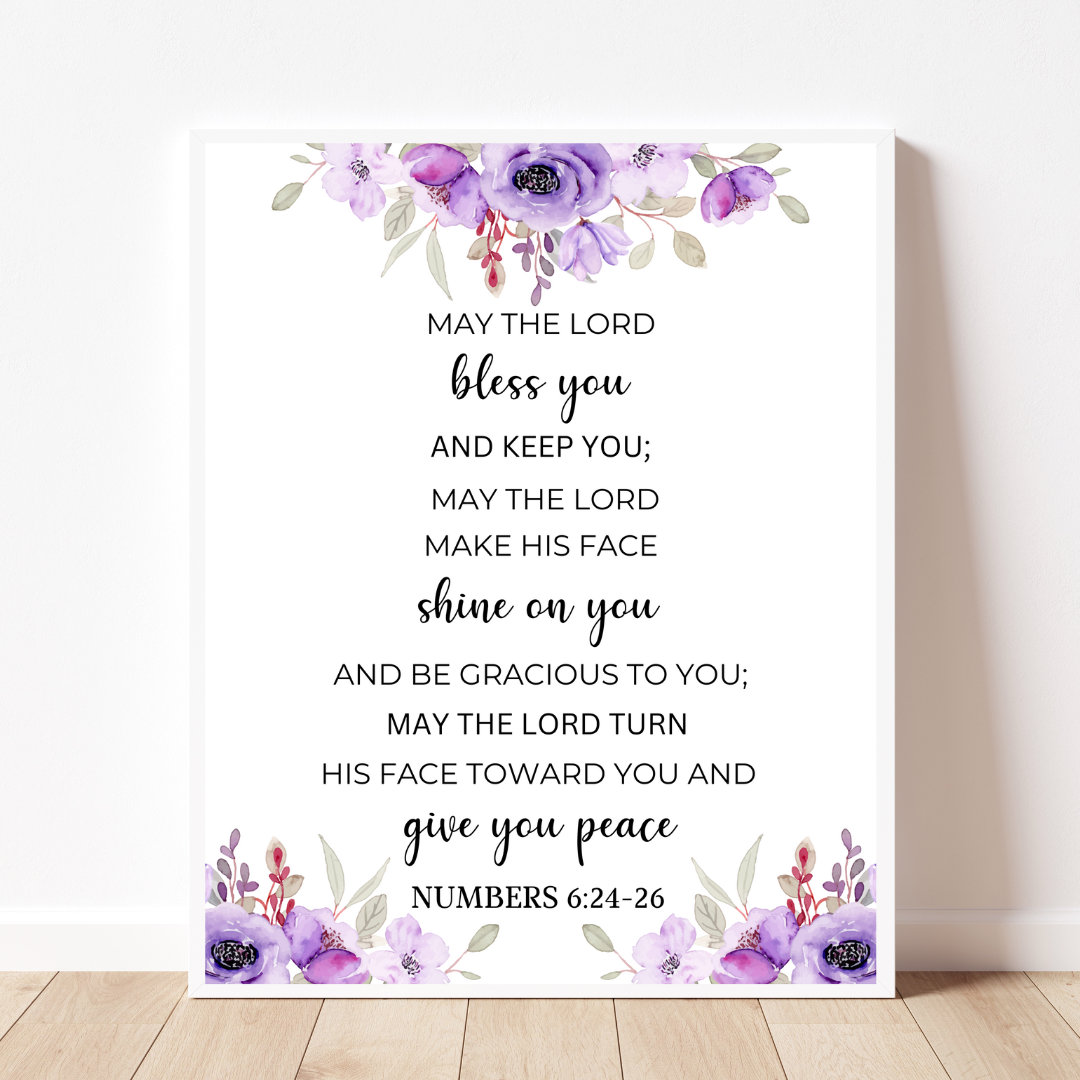 May the Lord Bless You and Keep You Printable Scripture Print Numbers 6 ...