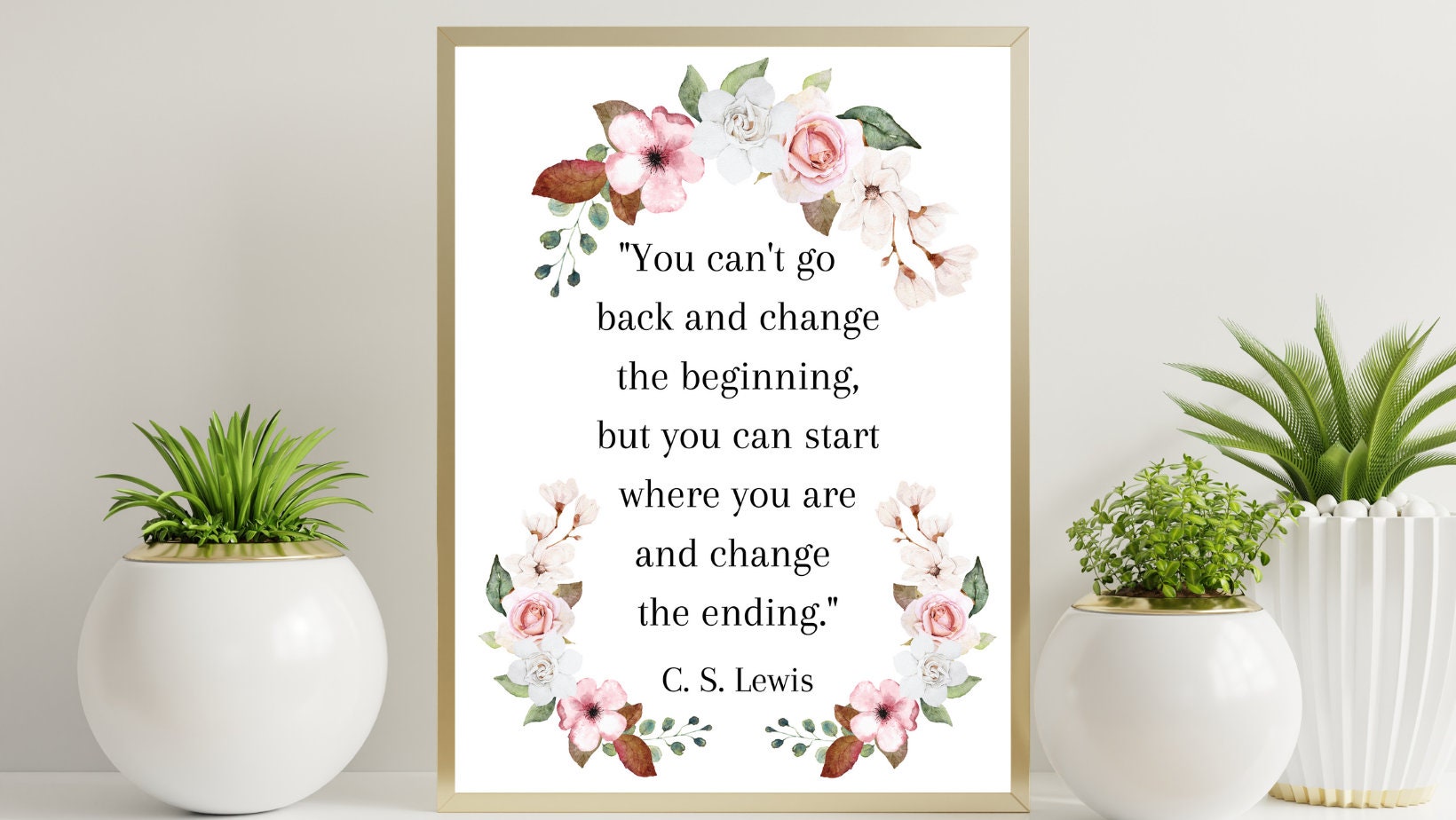 C S Lewis Quote Print C S Lewis Poster Positive Gift You Can | Etsy