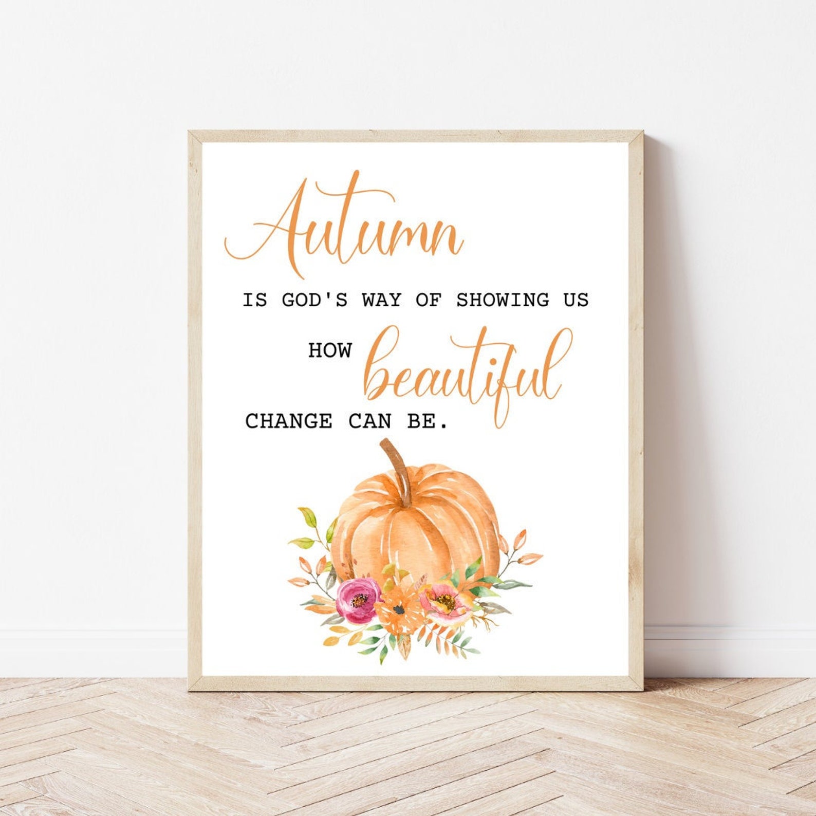 Fall Printable Wall Art 8x10 Fall Print Thanksgiving Decor - Etsy
