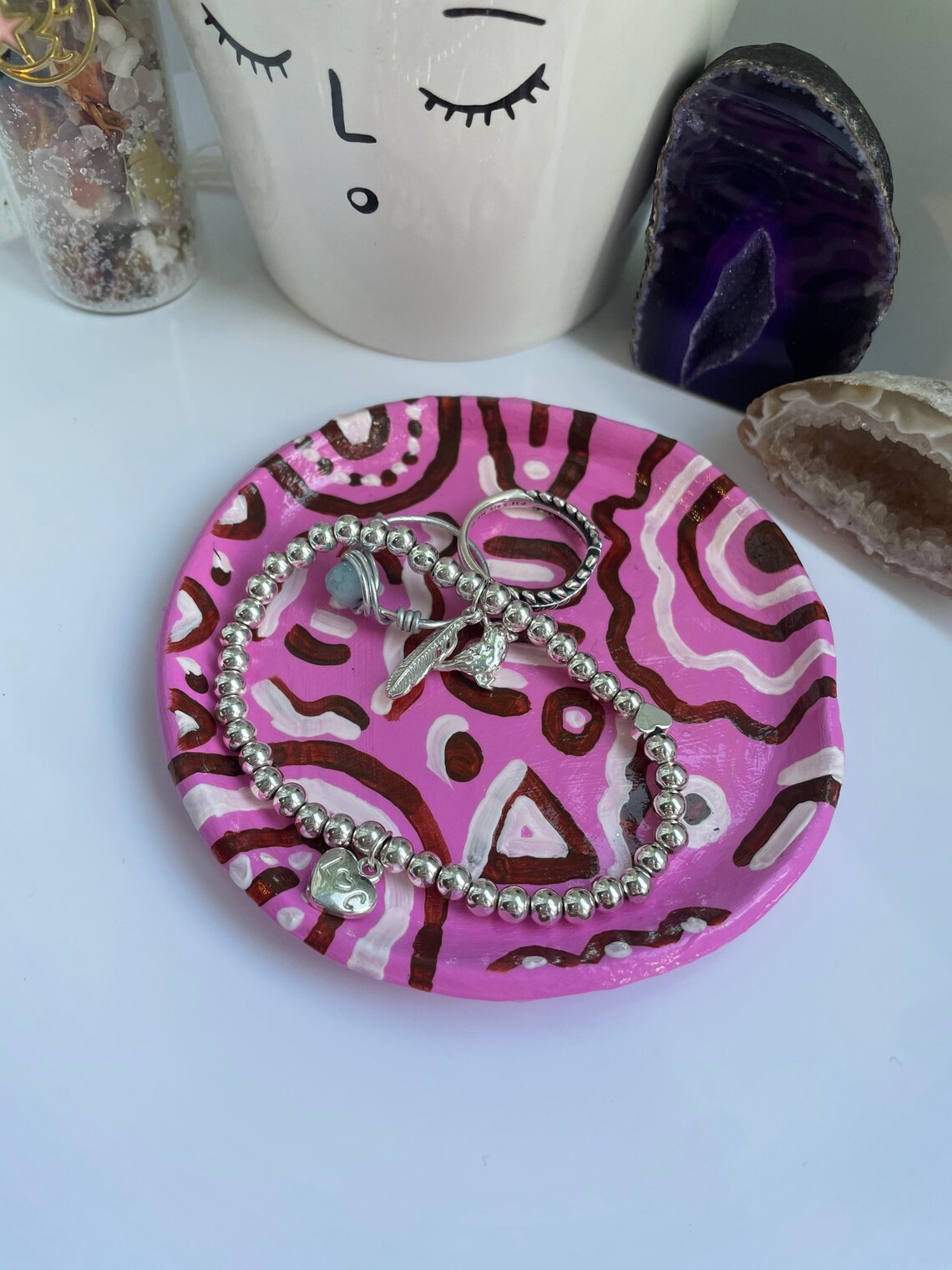 Trinket Dish Clay Trinket Dish Handmade Trinket Dish READ | Etsy UK