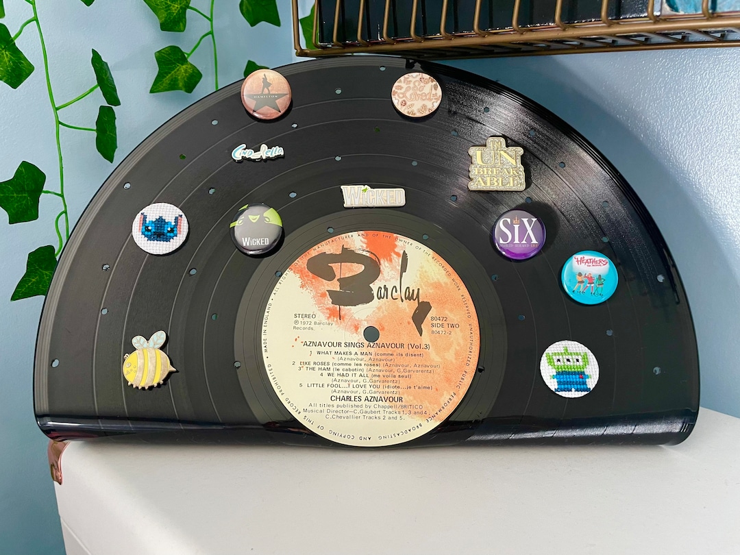 Vinyl Record Pin Badge Display - Etsy