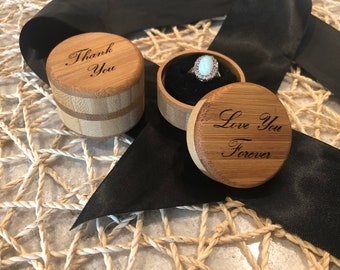 Bamboo Ring Box - Etsy