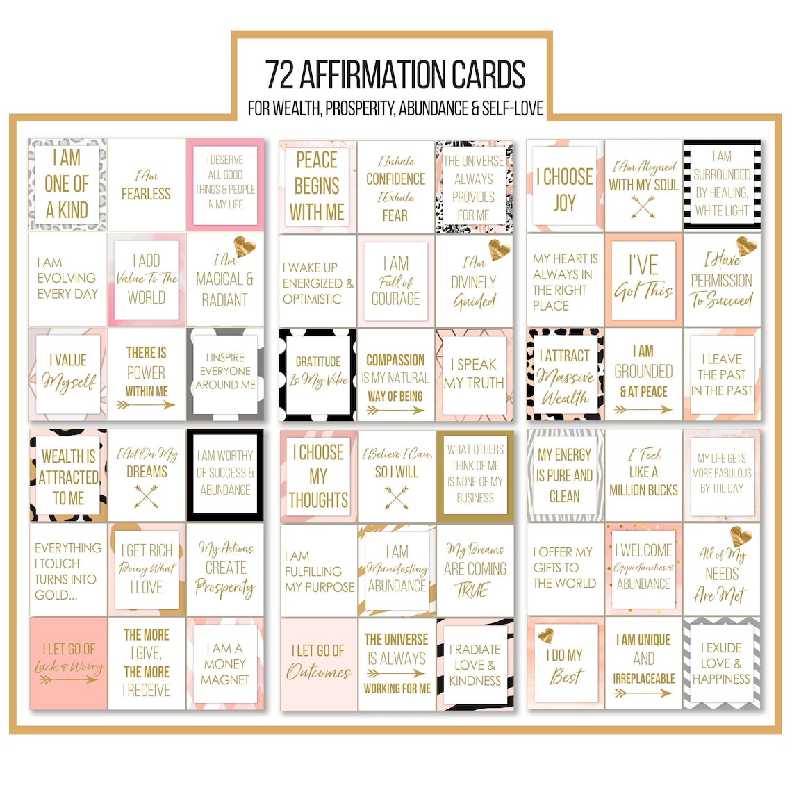 Vision Board Printable 72 Printable Vision Board Cards | Etsy