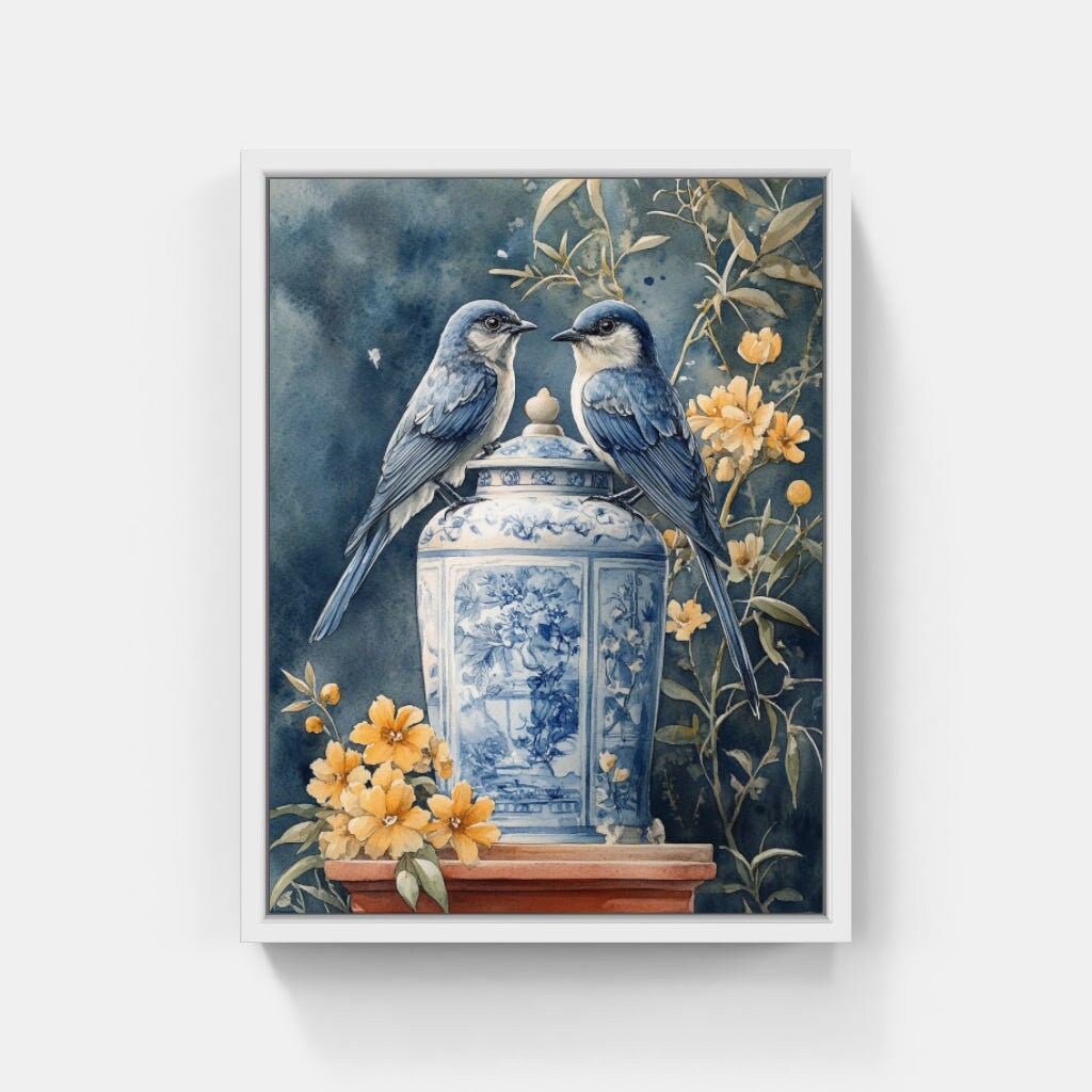 GICLEE Chinoiserie Print French Blue Chinoiserie Art Prints, Wall Decor ...