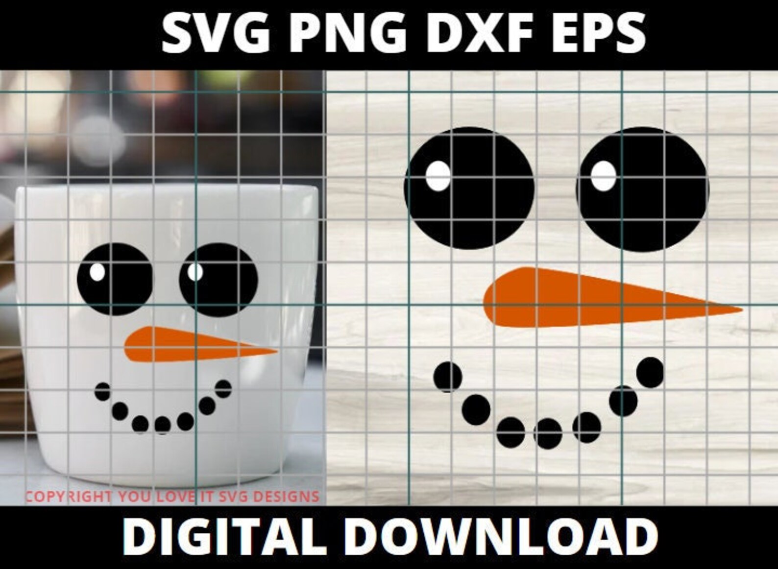 Snowman Face Svg Snowman Svg Face Snowman Svg Face Svg - Etsy