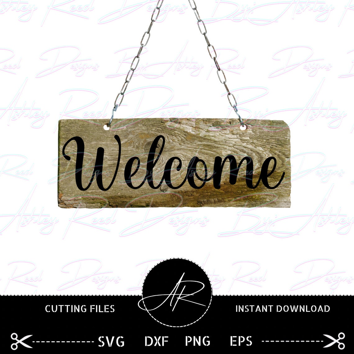 Welcome Svg Welcome Svg File-welcome Monogram Door Sign Svg Monogram ...