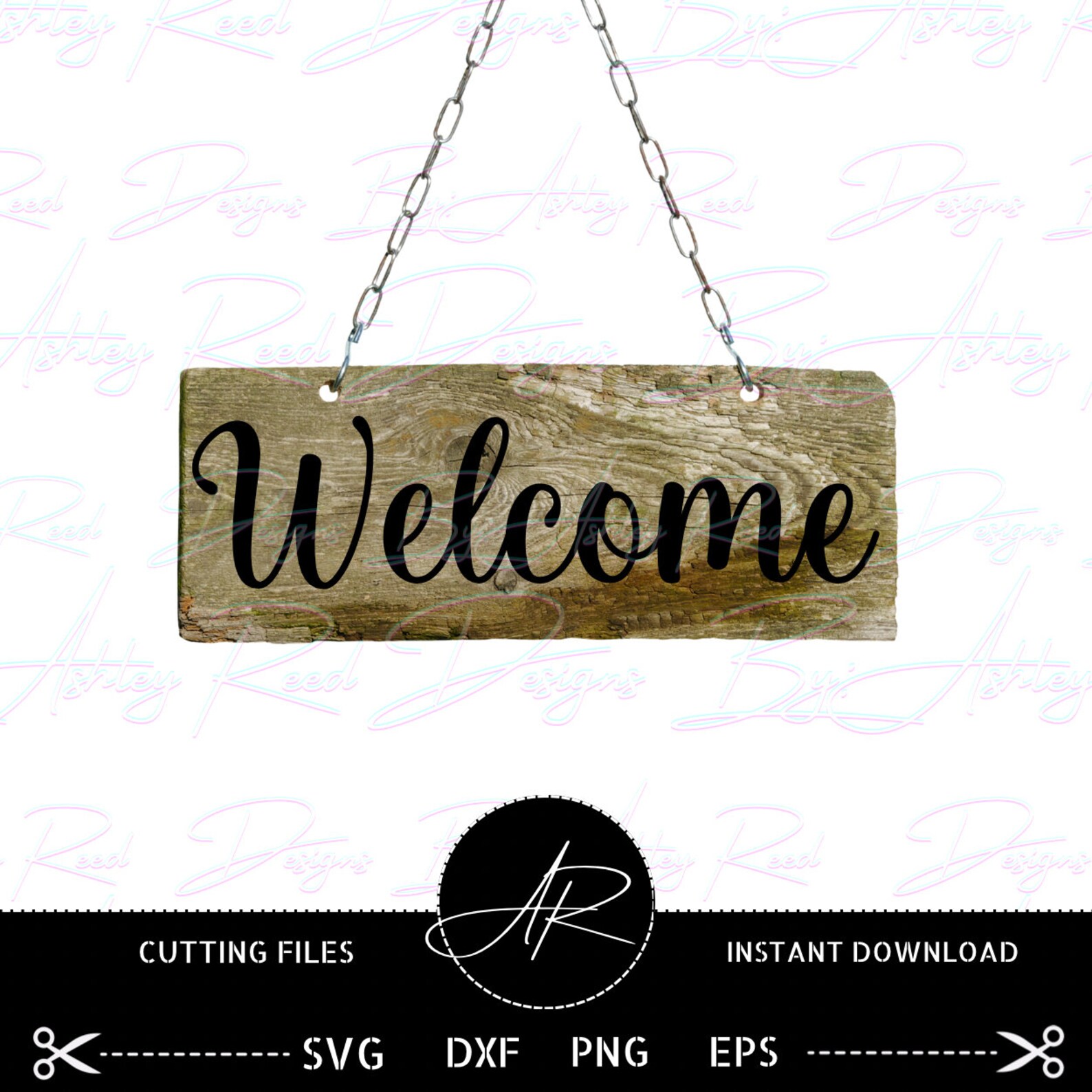 Welcome Svg Welcome Svg File-welcome Monogram Door Sign Svg Monogram ...