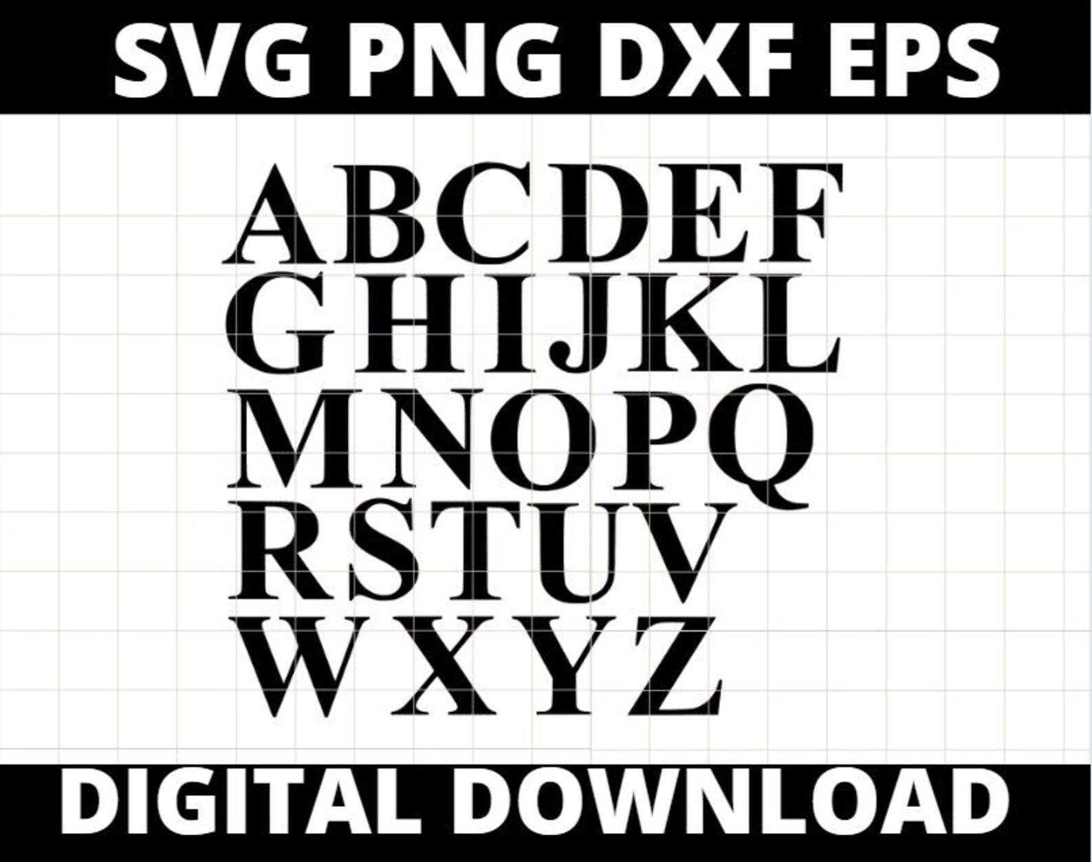 Abc Svg Plain Alphabet Svg ABC Bold Font-abc Different Font - Etsy UK