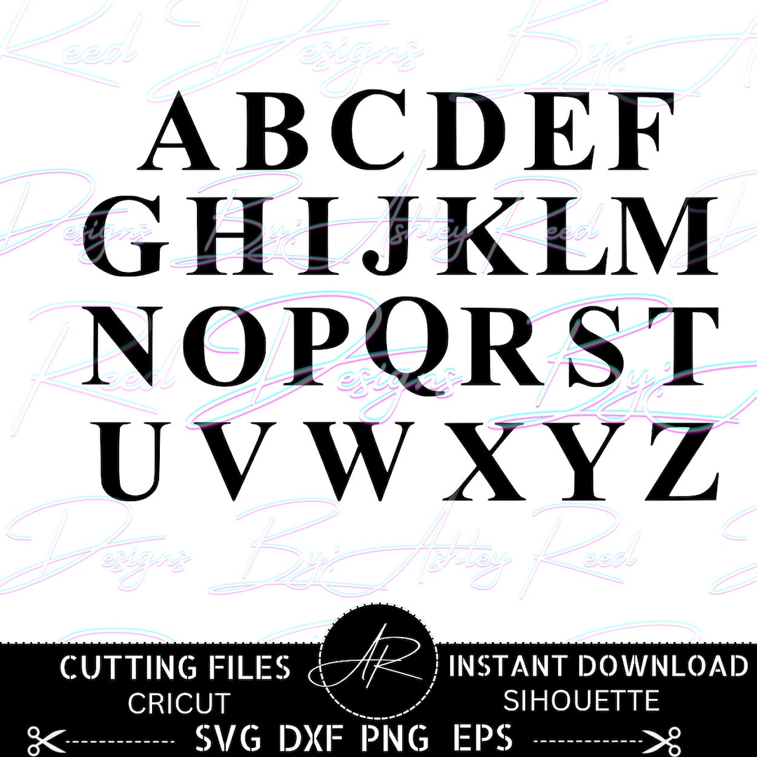 Abc Svg Plain Alphabet Svg ABC Bold Font-abc Different Font 26 ABC Svg ...