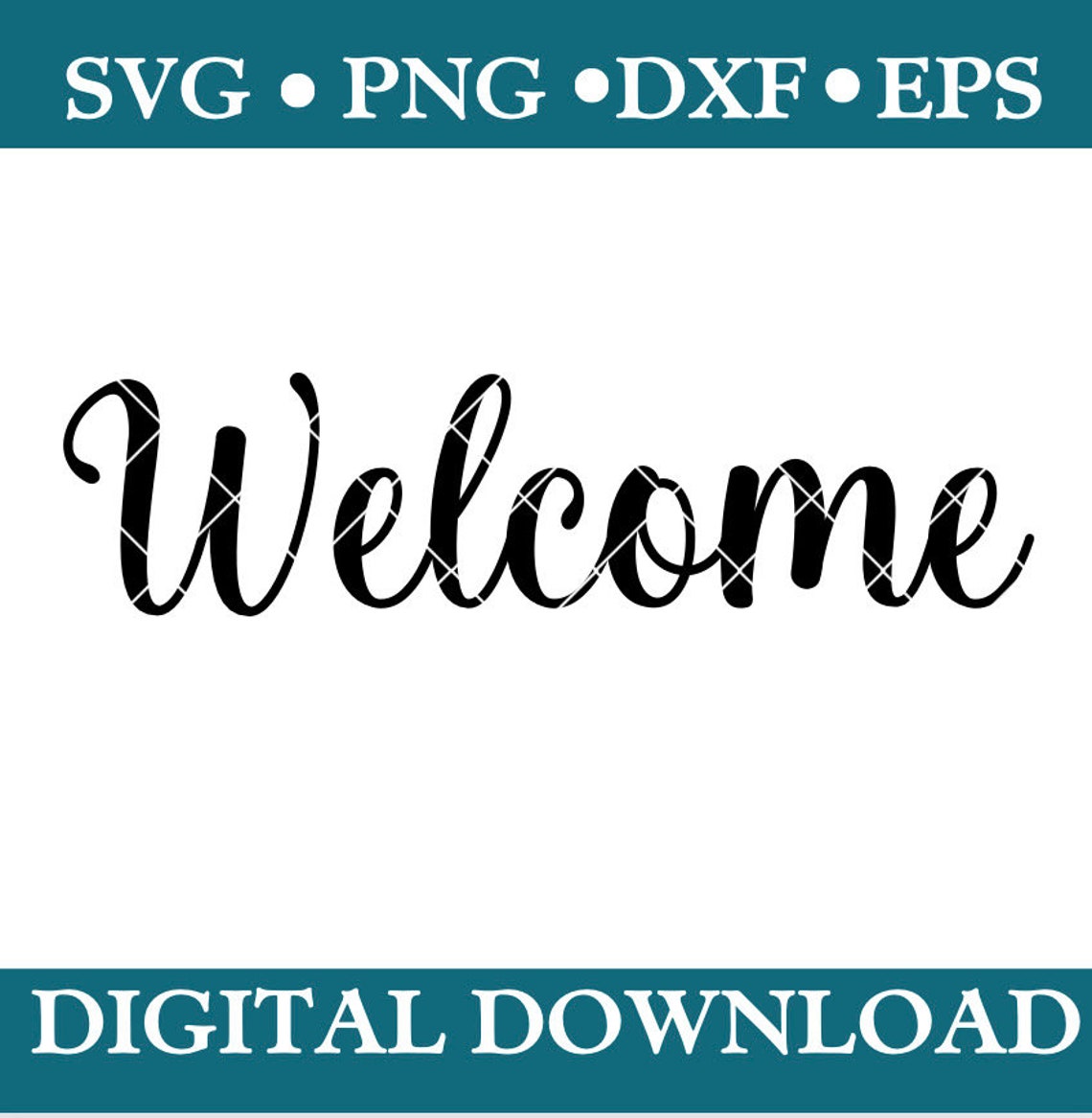 Welcome Svg Welcome Svg File-welcome Monogram Door Sign Svg - Etsy