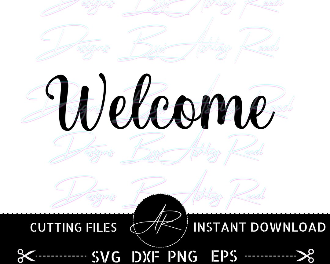 Welcome Svg Welcome Svg File-welcome Monogram Door Sign Svg Monogram ...
