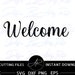 Welcome Svg Welcome Svg File-welcome Monogram Door Sign Svg Monogram ...