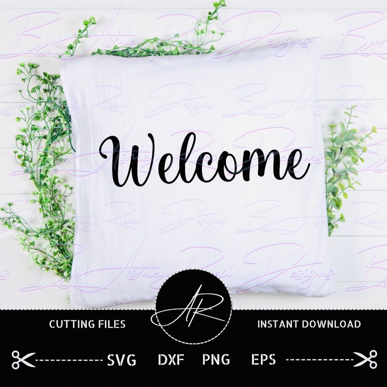 Welcome Svg Welcome Svg File-welcome Monogram Door Sign Svg Monogram ...