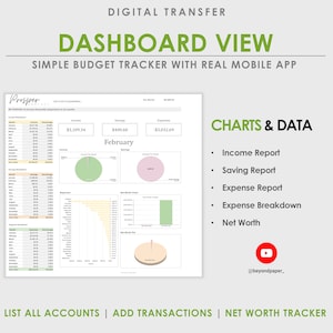 Master Your Budget - Dashboard and App - Update Google Sheet From Real ...