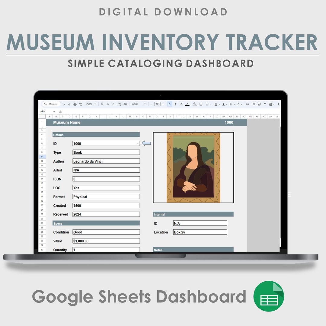 Museum Inventory Tracker - Etsy