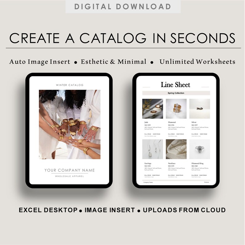Auto Line Sheet - Wholesale Line Sheet Bundle - Automated Excel ...