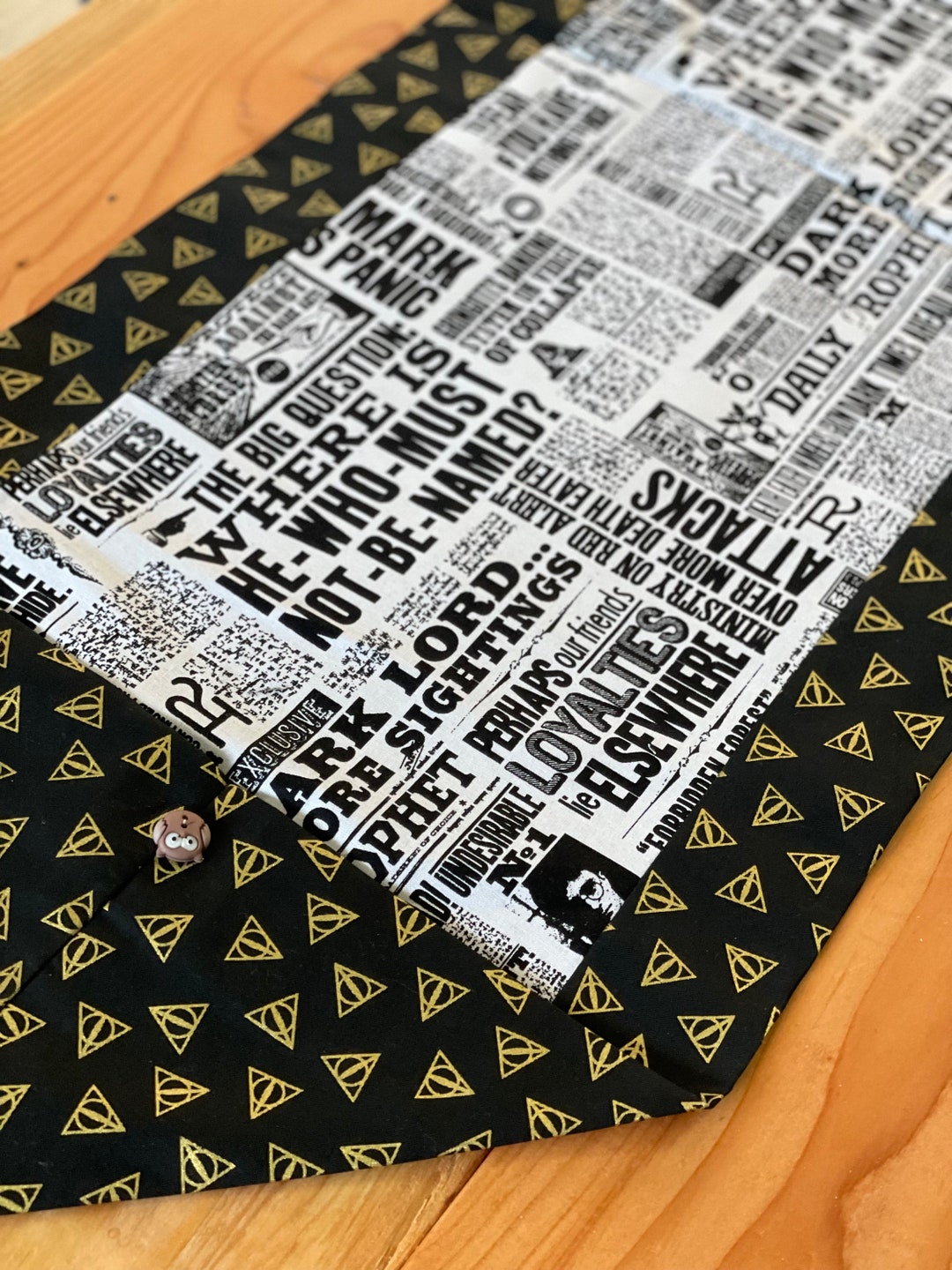 Harry Potter Table Runner With Owl Button Accents! - Etsy