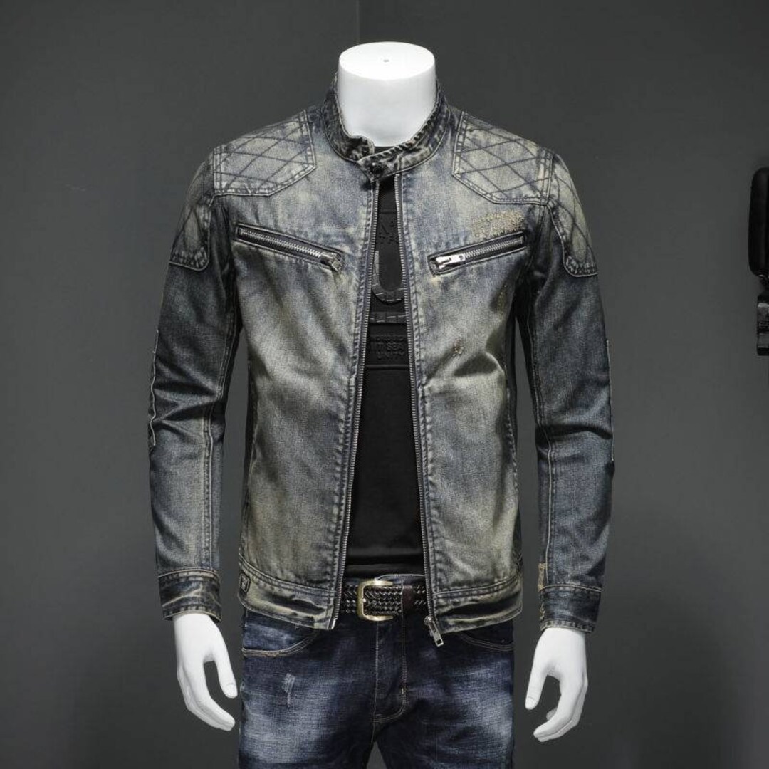Stylish Men's Denim Jacket - Etsy