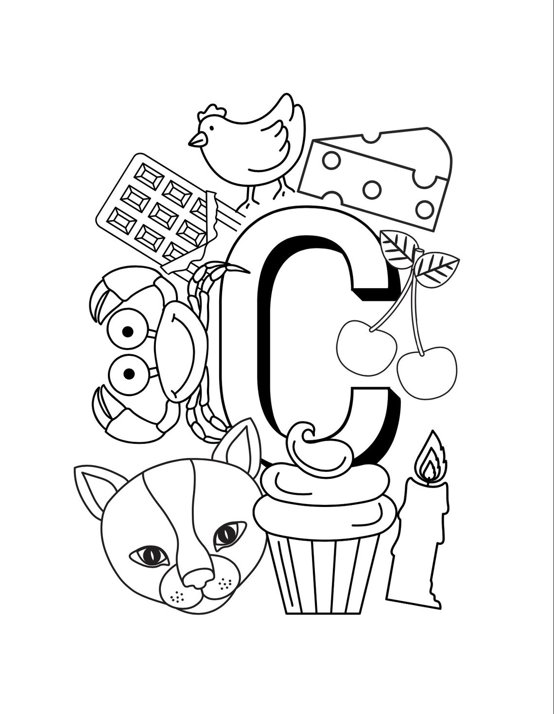 Printable Handwriting Pages and Bonus Letter Coloring Pages for Kids ...