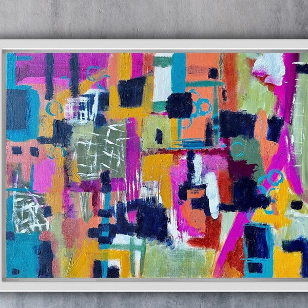 Colorful Fun Art - Etsy