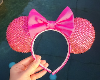 Pink Sequin Mouse Ears / Pink Disney Ears - Etsy