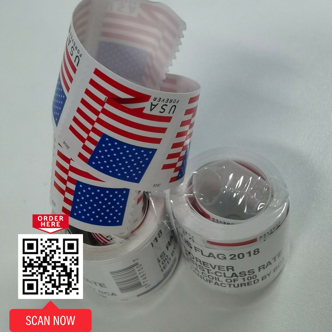 10 Rolls of 1000 Forever Stamps Flag Stamps Fast Shipping - Etsy