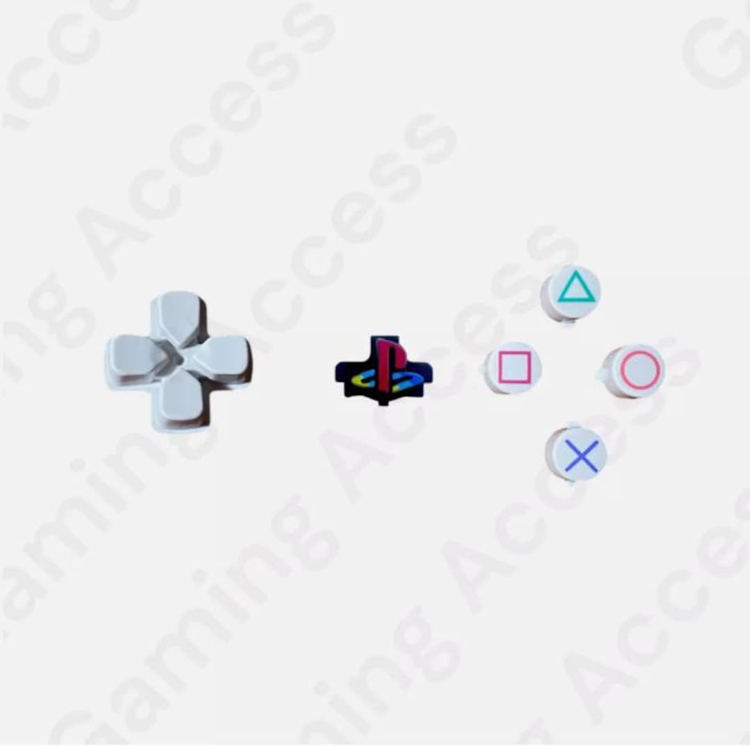 Ps5 Controller PS2 Retro Themed Buttons, D-pad. Power Button PS5 ...