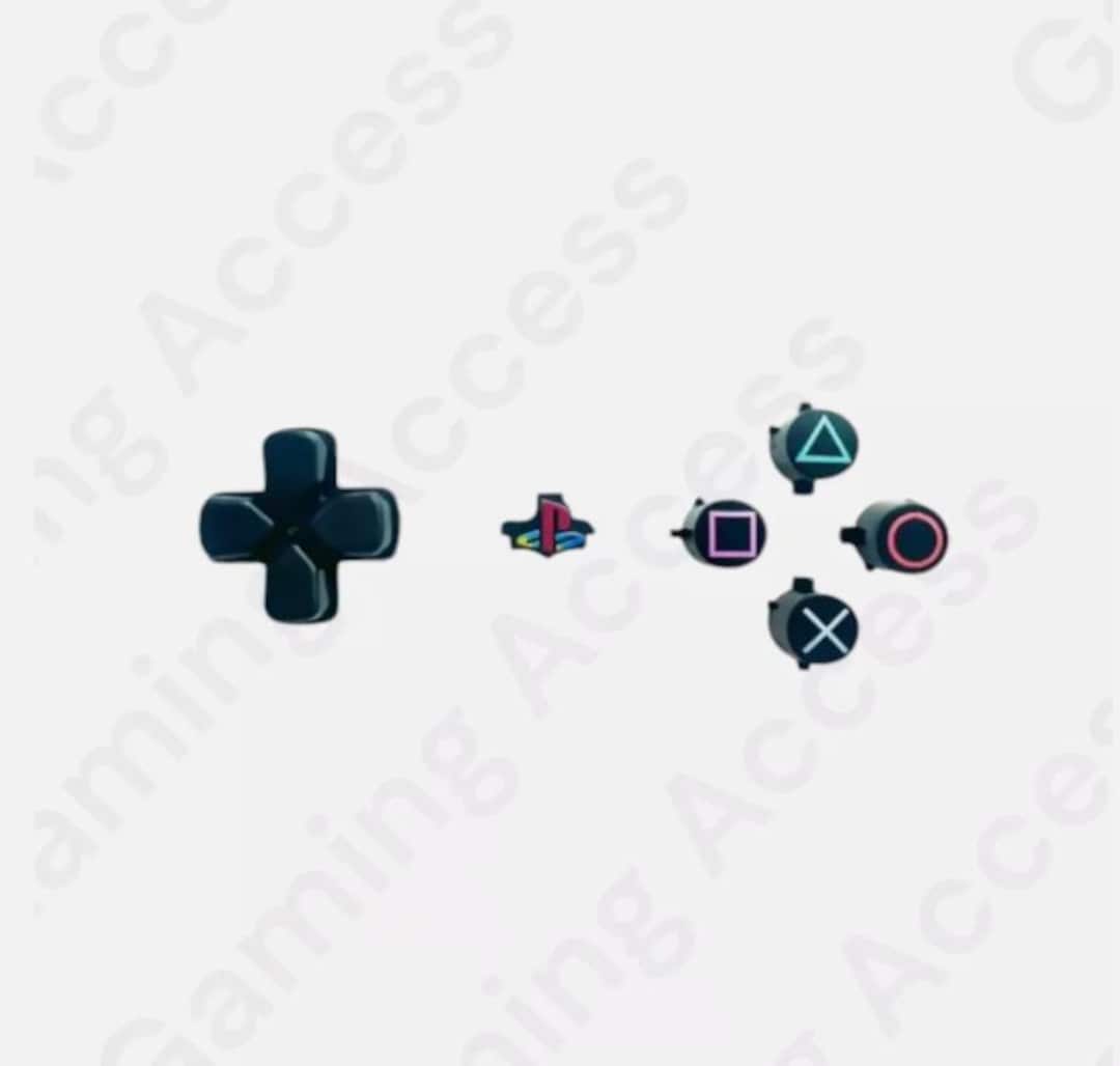 Ps5 Controller (retro Themed Buttons, D-pad. Power Button) PS5 ...