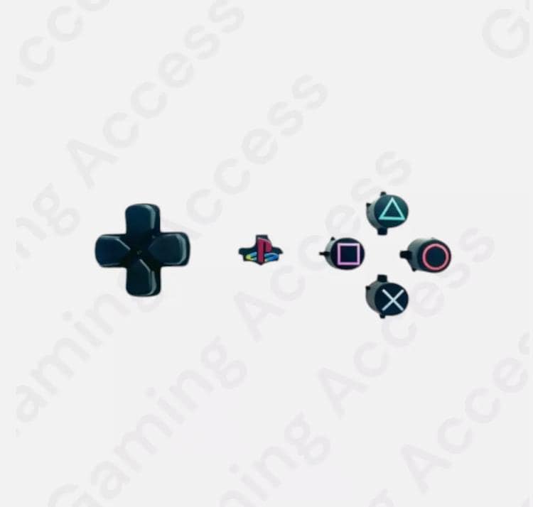 Ps5 Controller (retro Themed Buttons, D-pad. Power Button) PS5 ...
