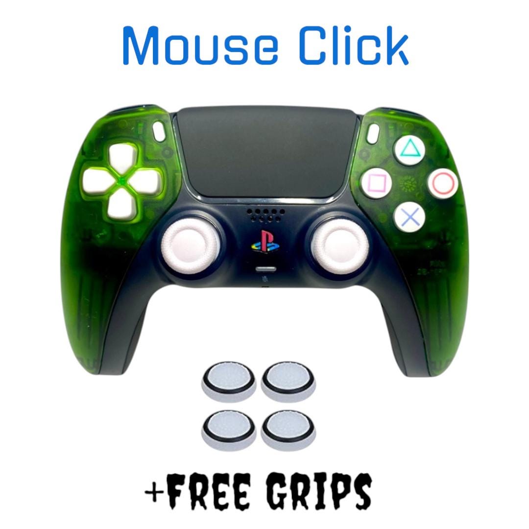 Emerald Green ICE Retro X NEW Mouseclick Face Buttons Dualsense ...