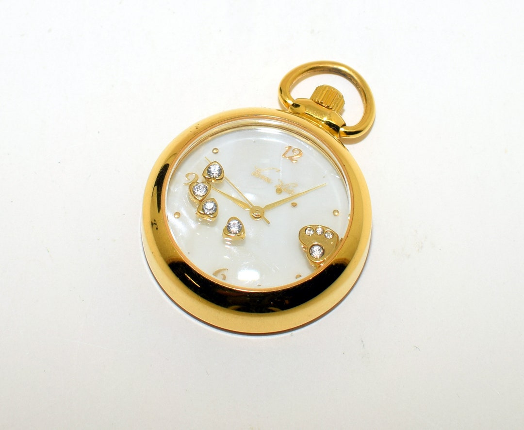Vanna White Gold Pocket Watch - Etsy