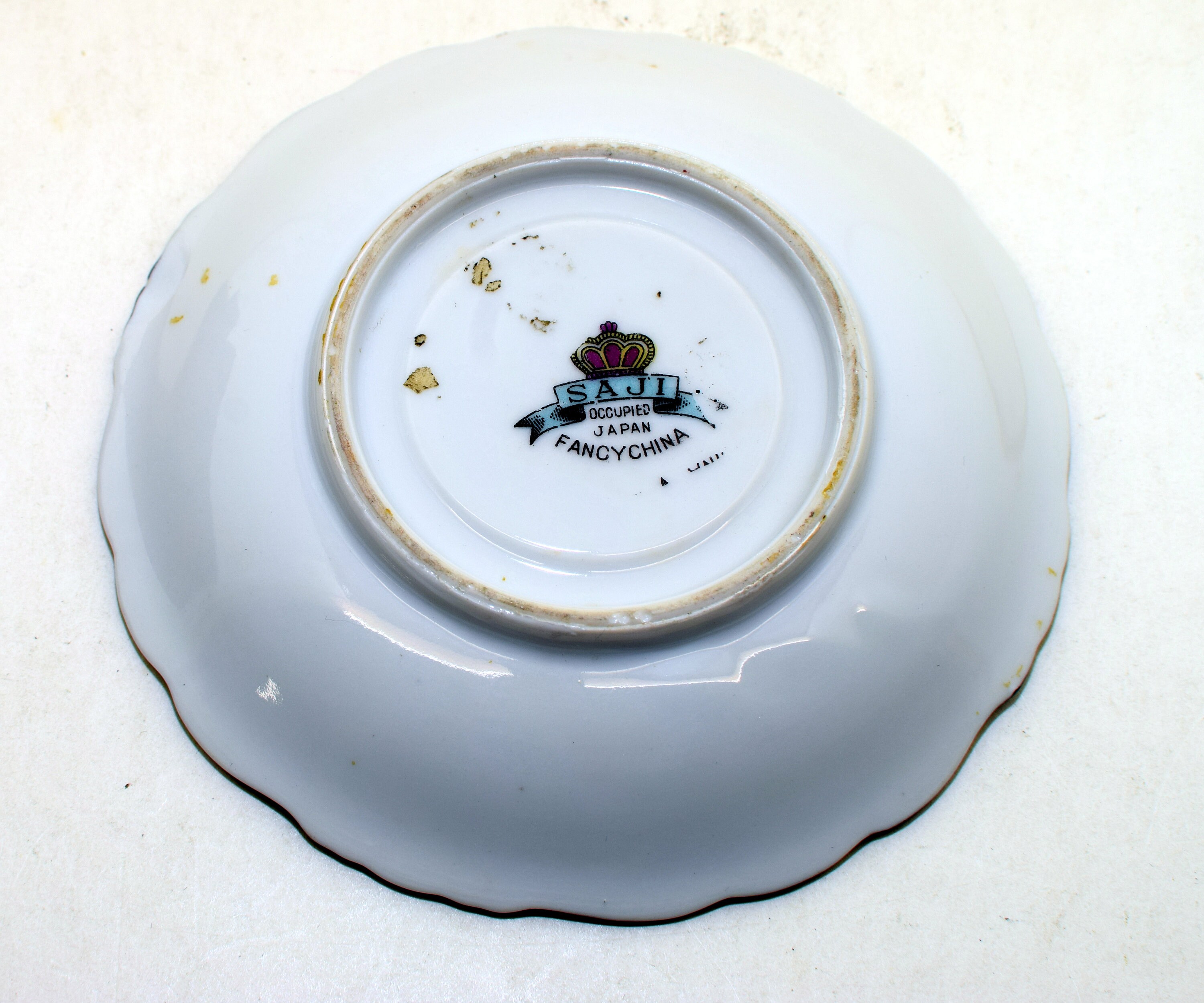 Vintage Saji Occupied Japan Fancy China Small Plate - Etsy