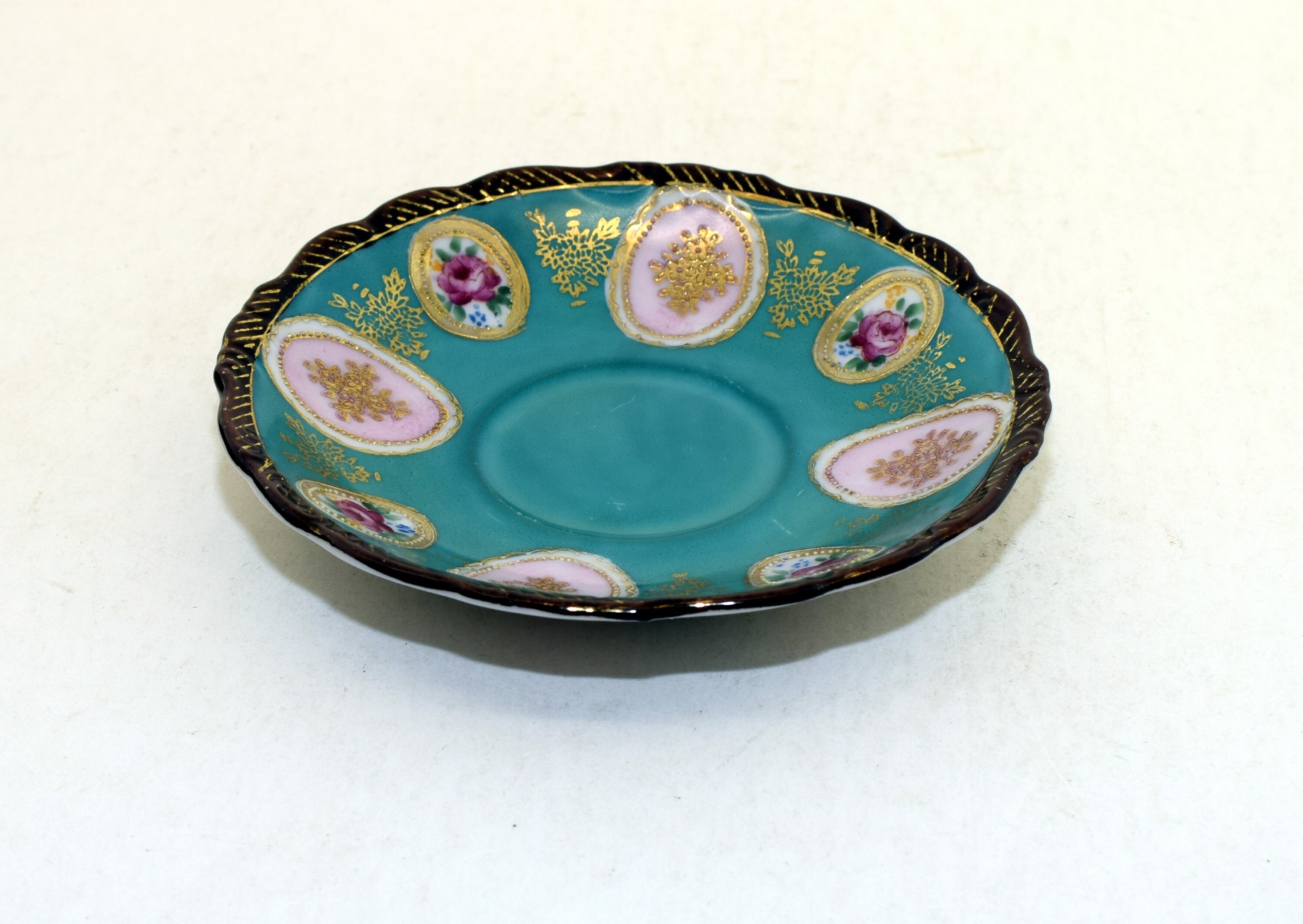 Vintage Saji Occupied Japan Fancy China Small Plate - Etsy