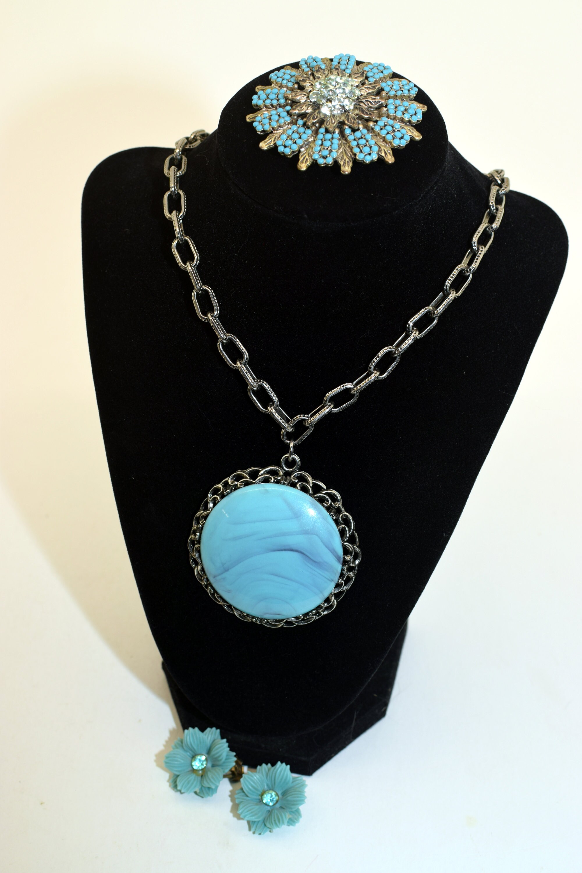 Vintage Turquoise Blue Set - Etsy