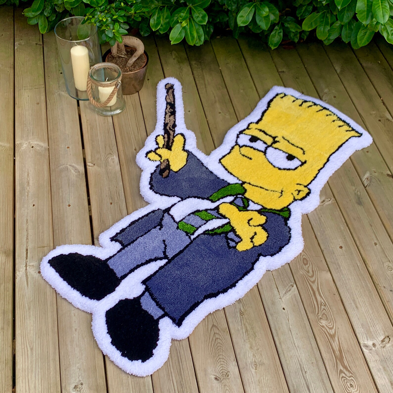 Bart Simpson Rug Simpsons Rug Tufting Tufted Rug Acrylic | Etsy